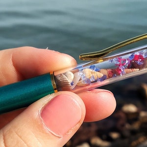 Mermaid Pen, Ocean Ballpoint Pen, Sea Glass Pen, Beach Stationery ...
