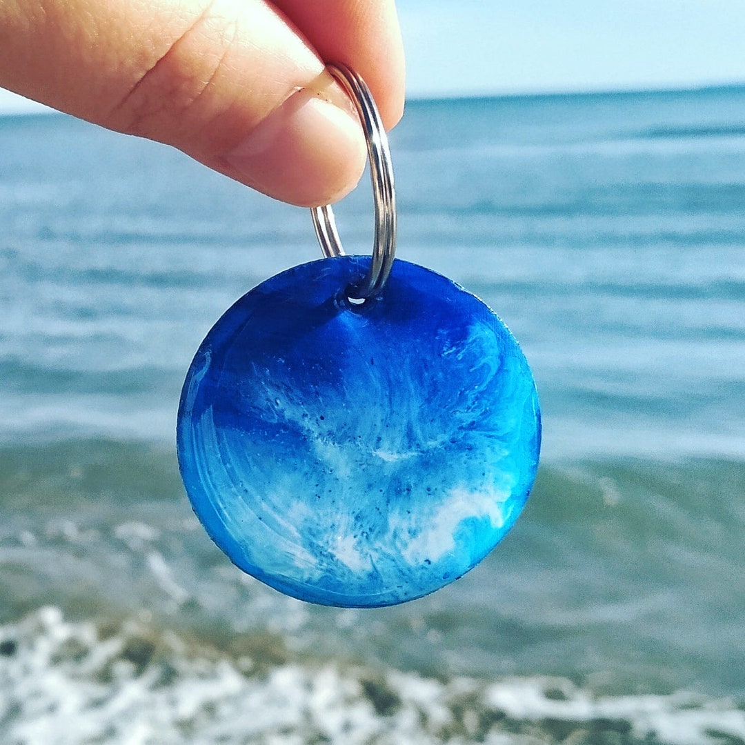 Beach Keychain, Ocean Keychain, Nautical Keychain, Summer Keychain ...