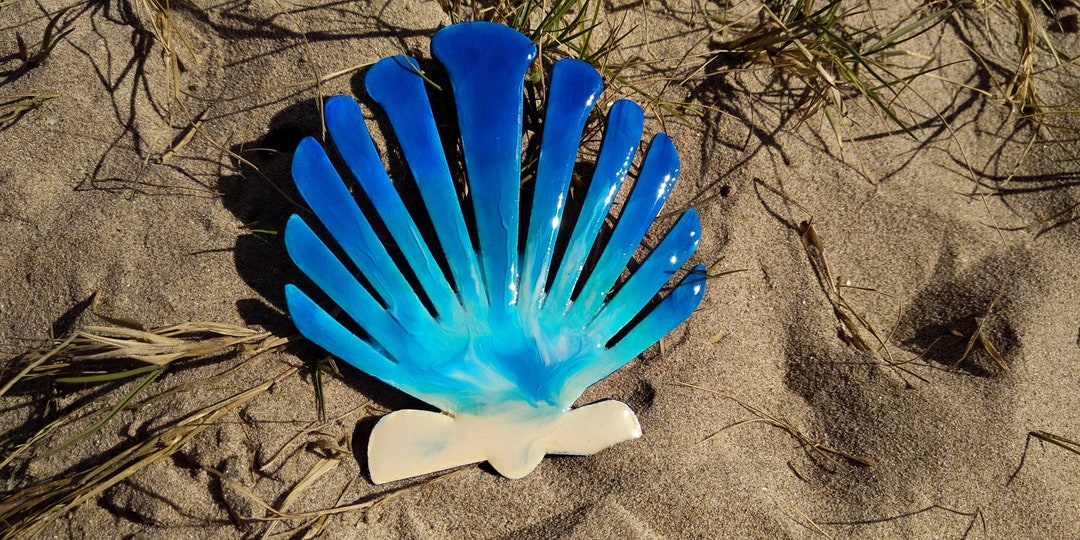 Wooden Shell, Wooden Scallop, Resin Wood Art, Beach House Decor, Ocean ...