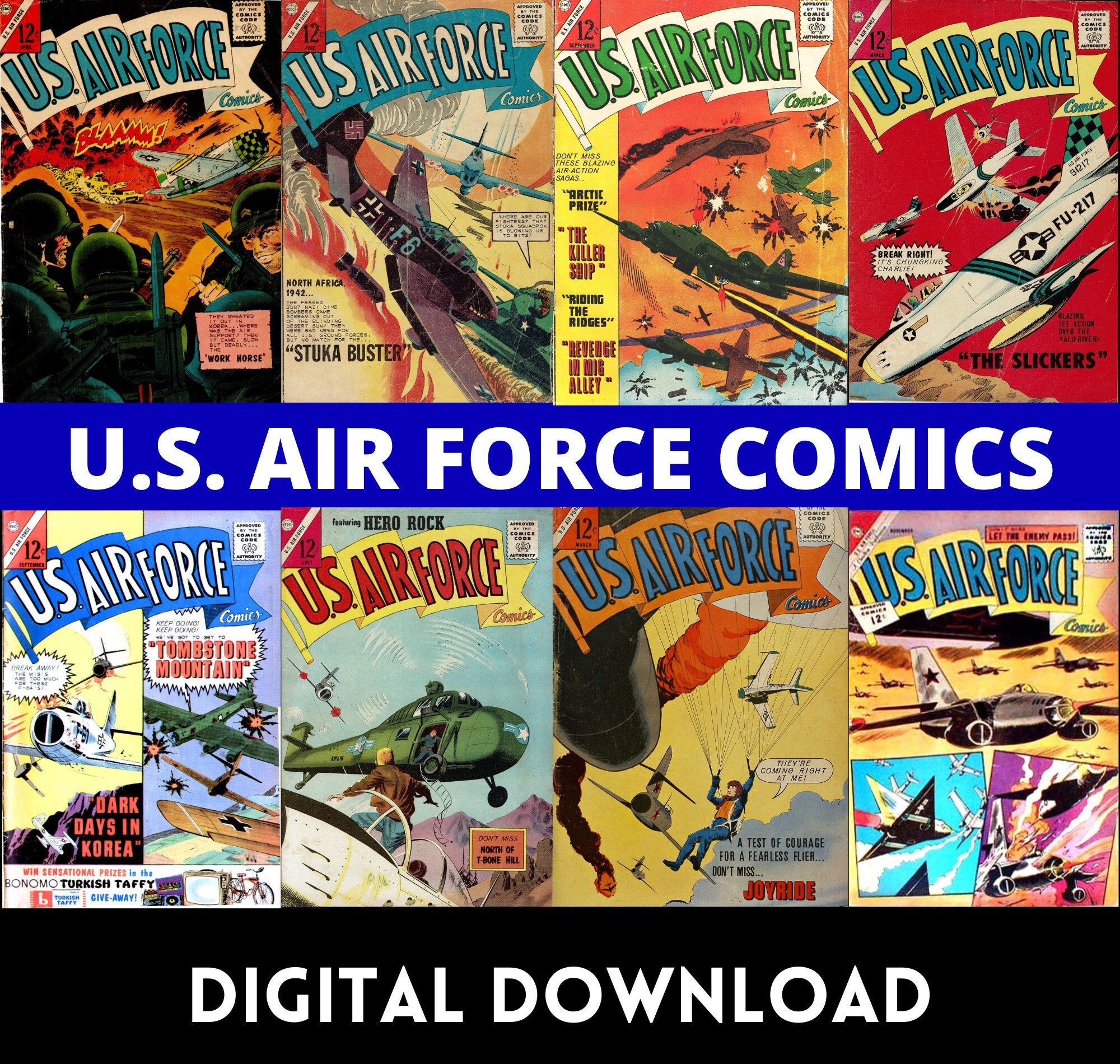 U.S. Air Force Comics Collection 37 PDF/CBR Golden Age Comic - Etsy