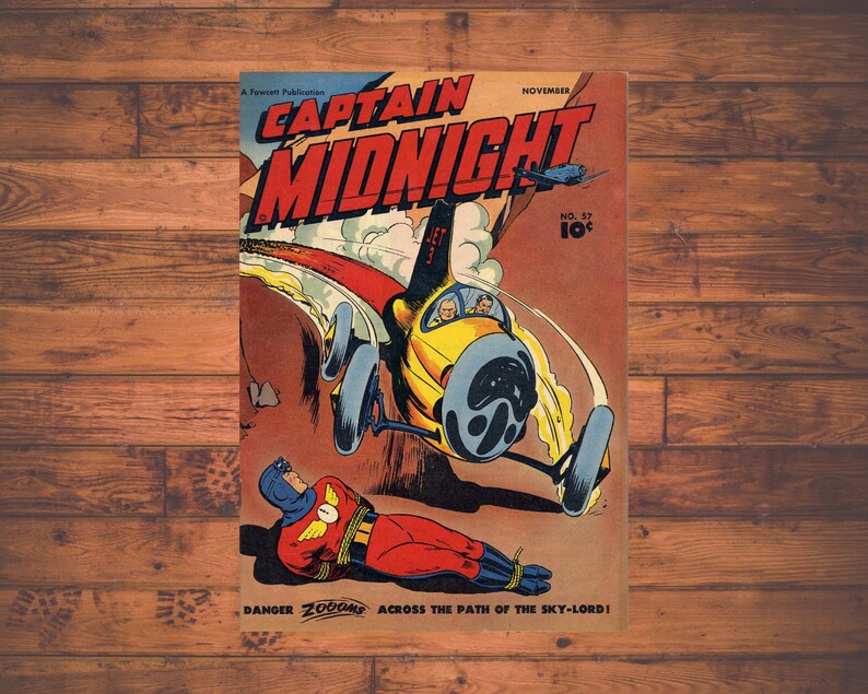 Captain Midnight Comics Collection 67 Rare Vintage Golden Age Super Hero PDF/CBR Comic Books by ...