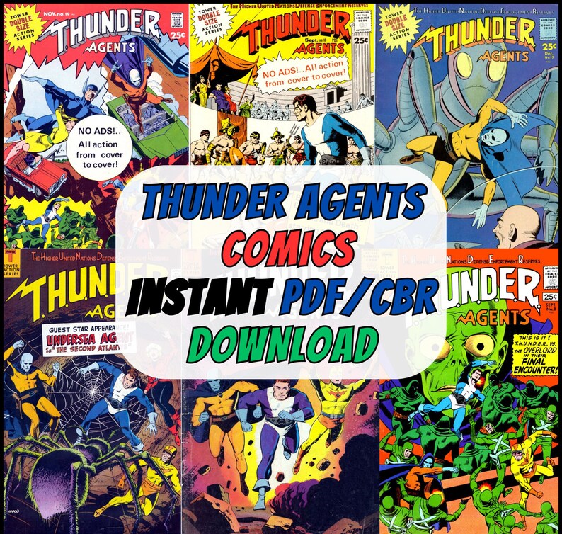 T.H.U.N.D.E.R. Agents Comics Collection 20 PDF/CBR Comic - Etsy