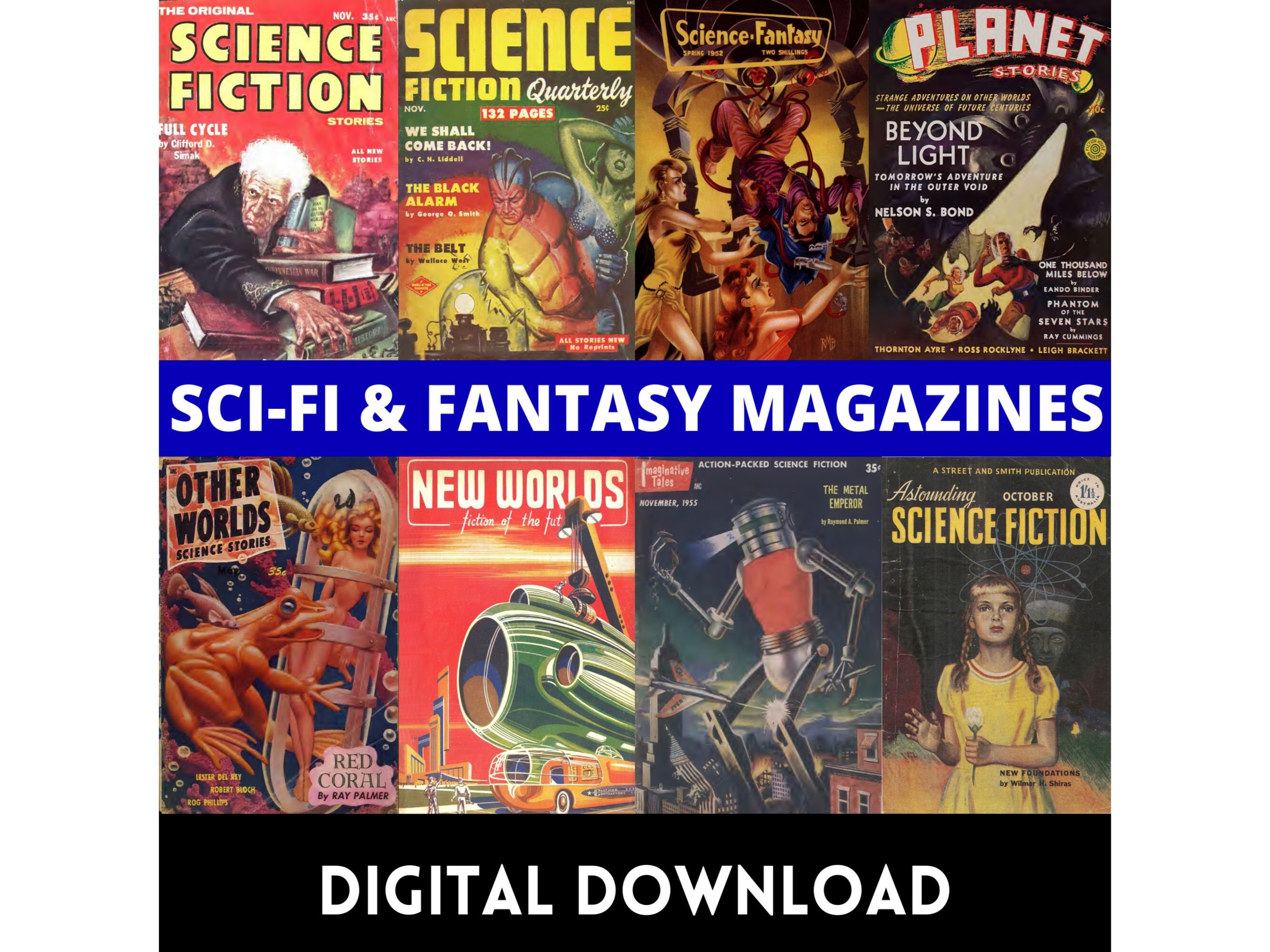 Classic Science Fiction & Fantasy Pulp Magazine Collection 1060 PDF ...