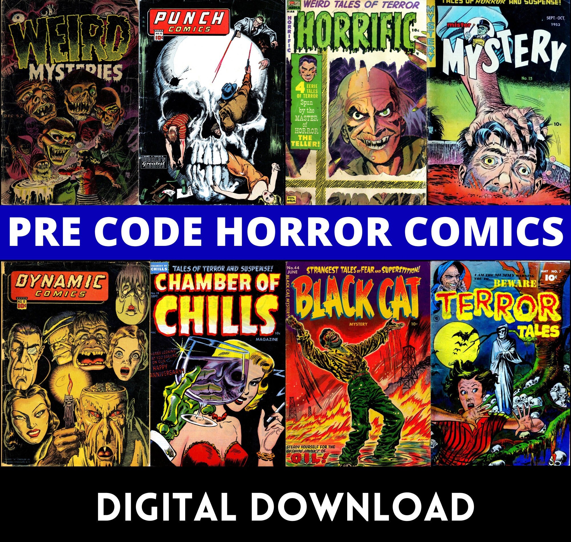 Pre Code Horror Comics Collection 361 PDF/CBR Vintage Rare - Etsy