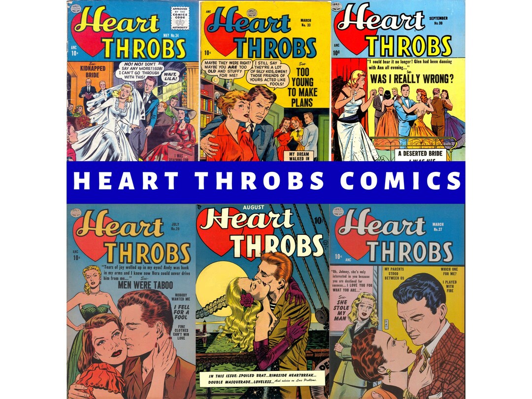 Heart Throbs Comics Complete Collection 46 PDF CBR Comic - Etsy