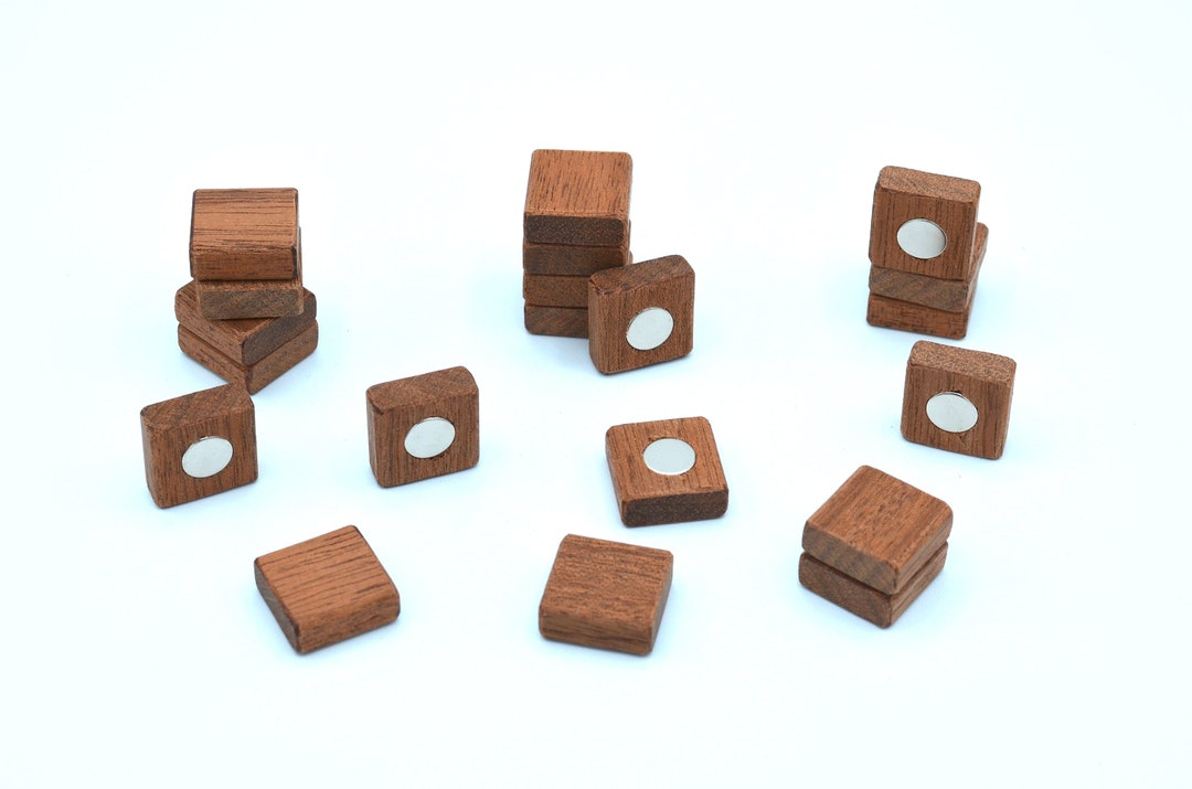 Fridge Magnets Made of Mahogany Wood/magnets/neodymium Magnets/wooden ...