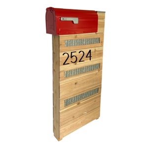 Modern Mailbox Base No. 721 Farmhouse Edition Wood Mailbox Base - Etsy