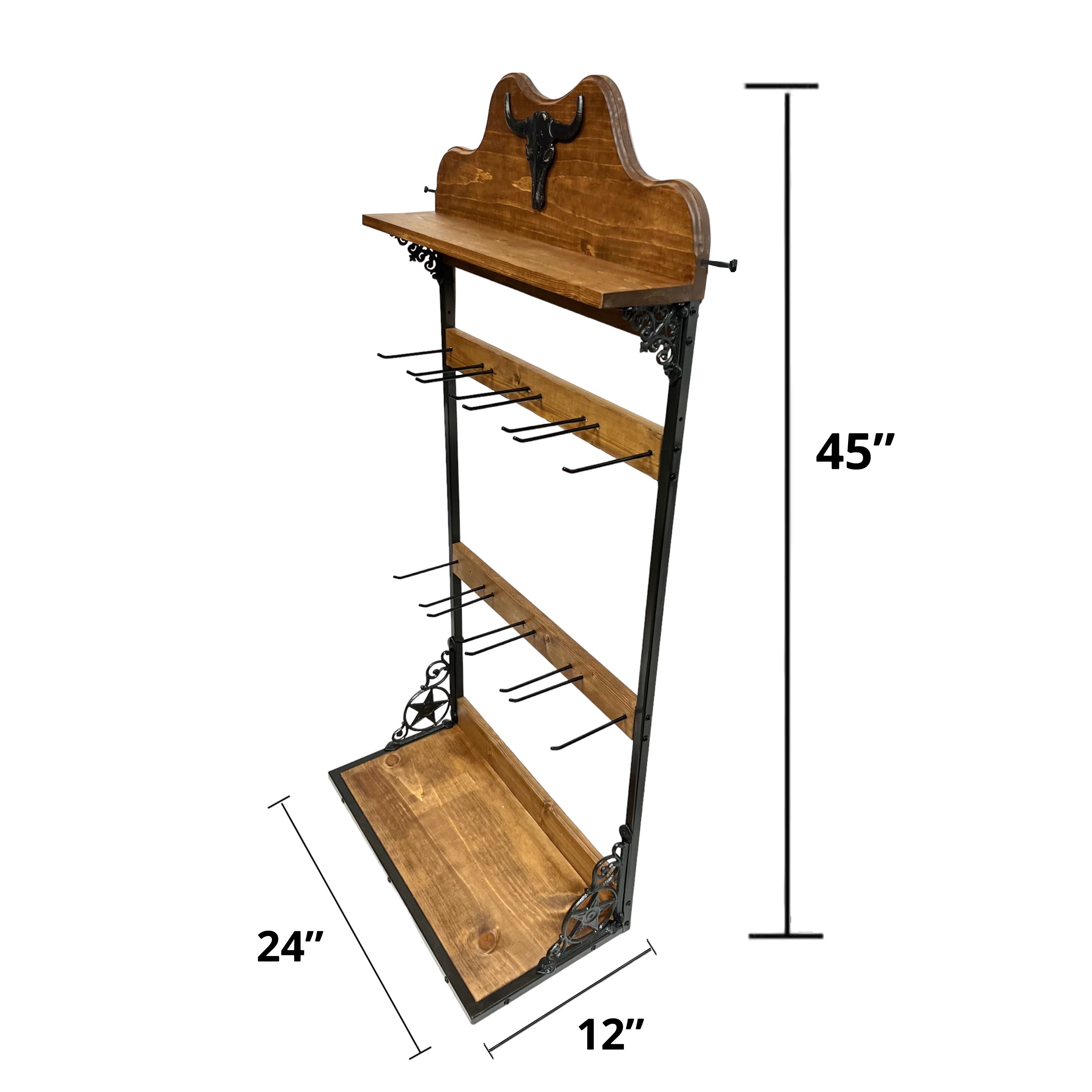 Farmhouse Cowboy Boot and Belt Rack No. 90- Cowboy Boot Rack - Western ...