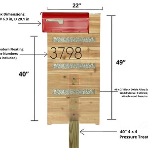 Modern Mailbox Base No. 721 Farmhouse Edition Wood Mailbox Base - Etsy