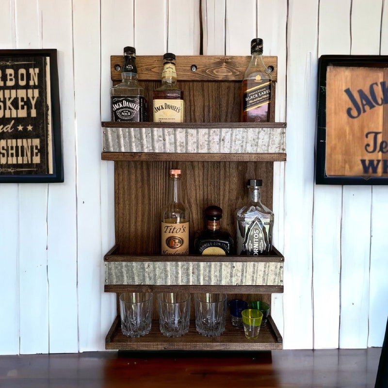 Liquor Shelf - Etsy