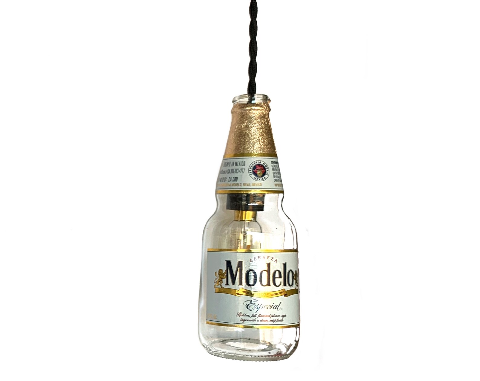 Farmhouse Flush Wood Hanging Repurposed Modelo Bottles 6 or 8 - Etsy
