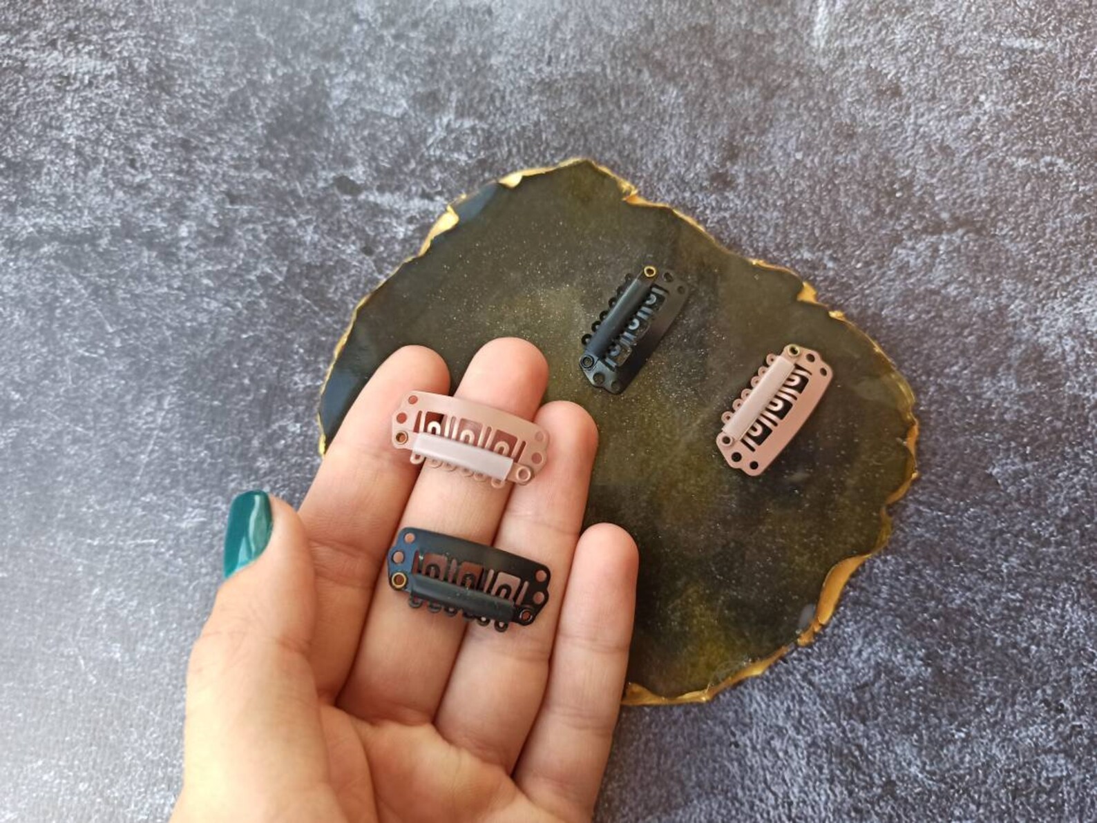 Feather Clip With Natural Feathers of Live Eagle Owl, Hair Accessories ...