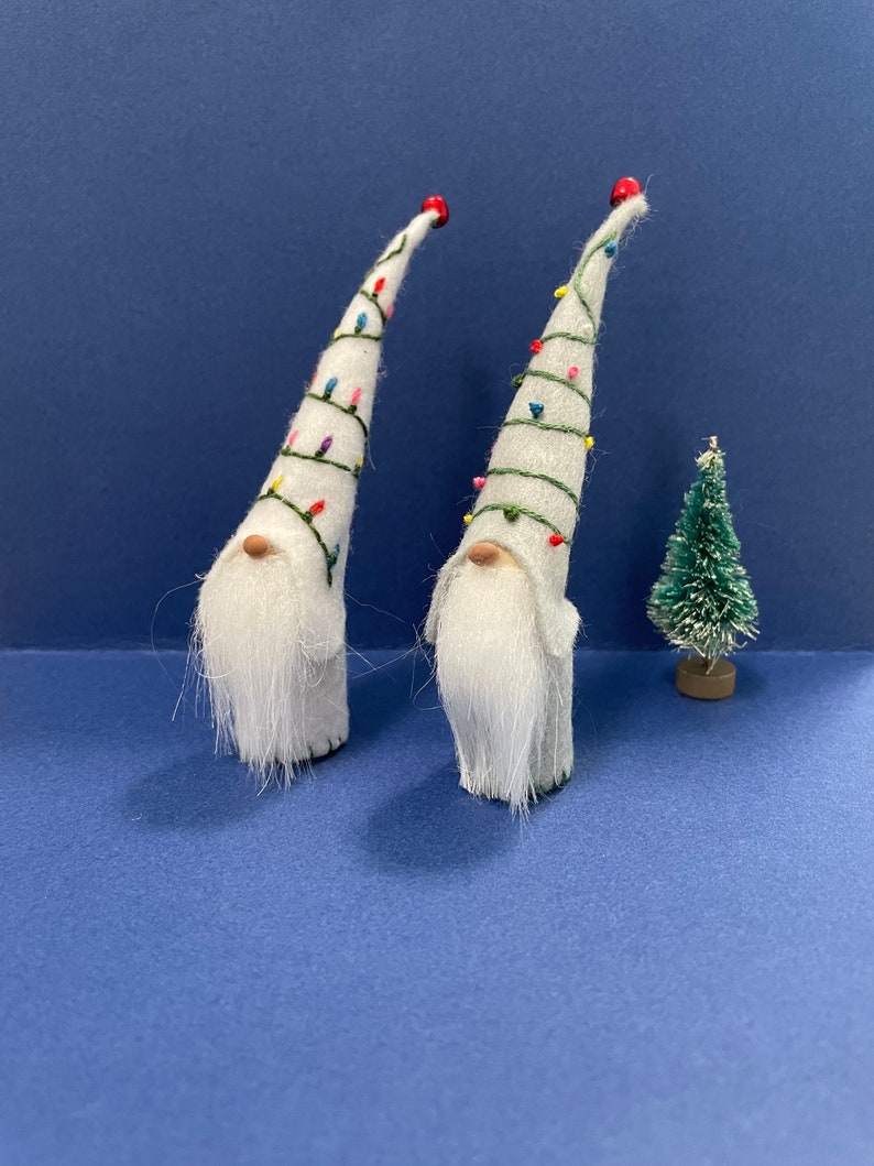 Christmas Peg Doll Gnome. Christmas Gonk. Hand Embroidered Handmade ...