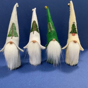 Christmas Peg Doll Gnome. Christmas Gonk. Hand Embroidered Handmade ...