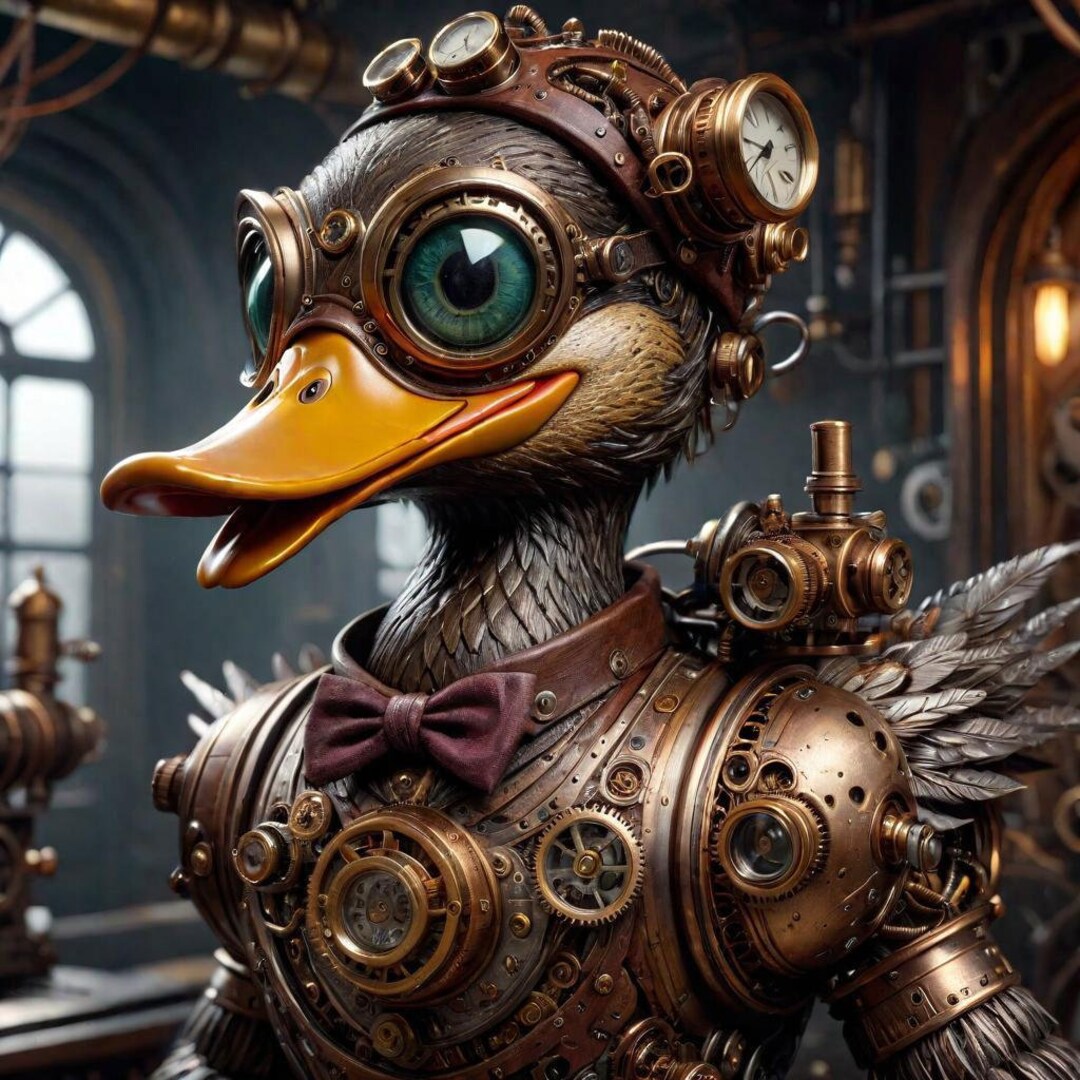 Steampunk Duck - Etsy