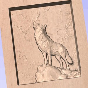 Wolf Baying at the Moon - Etsy