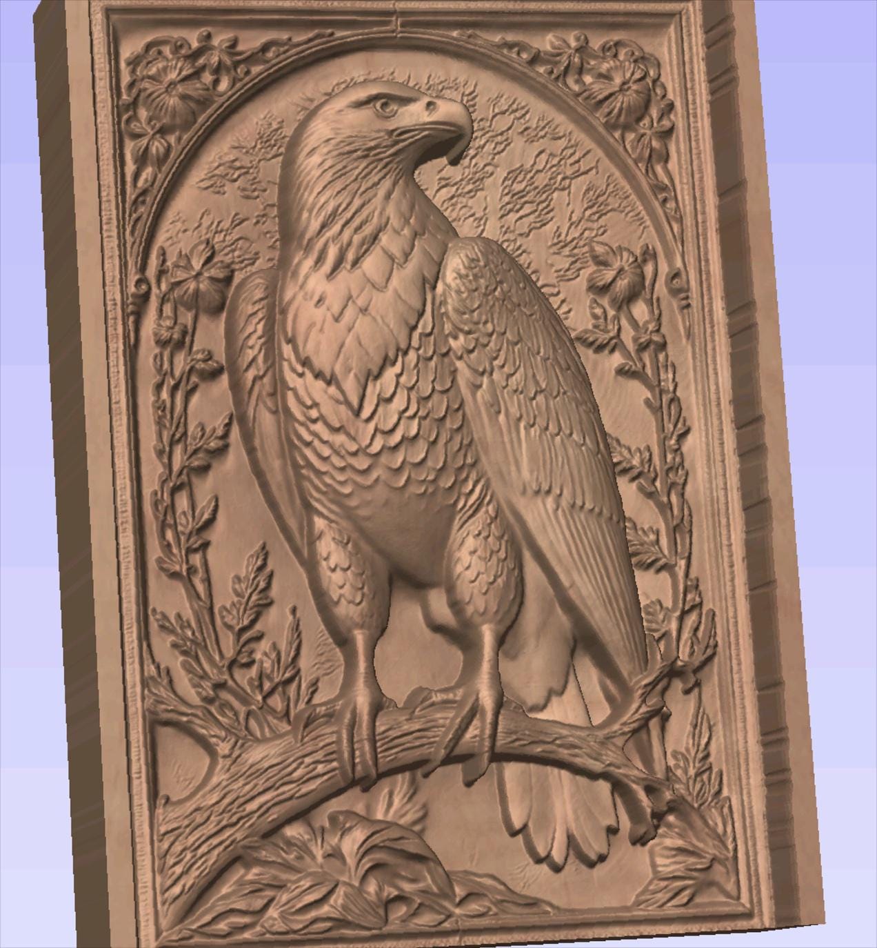 American Eagle With Elaborate Frame High Detail - Etsy