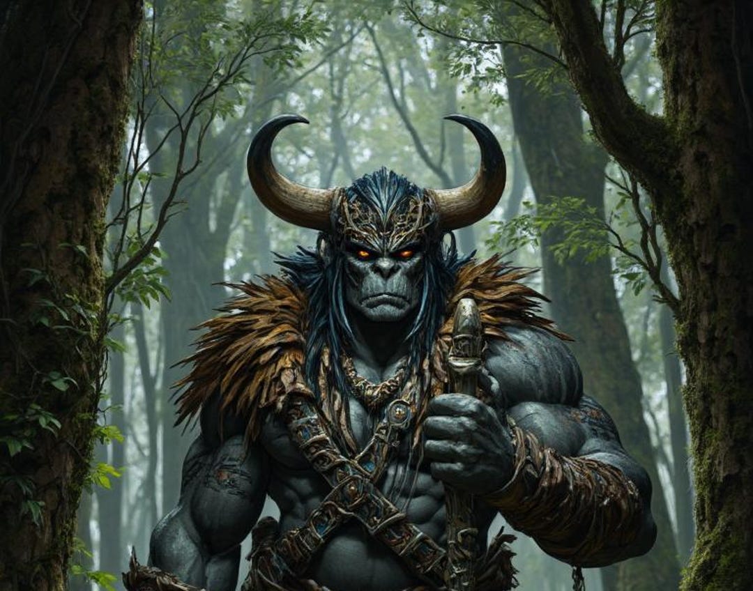 Ogre in the Wooden Path - Etsy