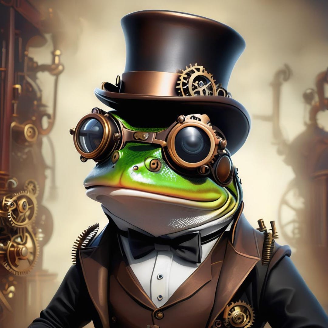 Steampunk Frog - Etsy