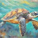 Sassy Sea Turtle Decoupage Paper (custom Sizes Available) - Etsy