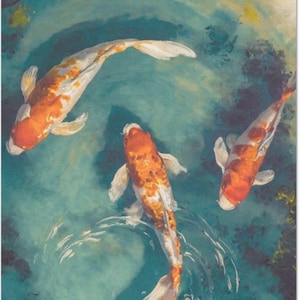 Koi Pond Paradise Large Decoupage Paper (custom Sizes Available) - Etsy