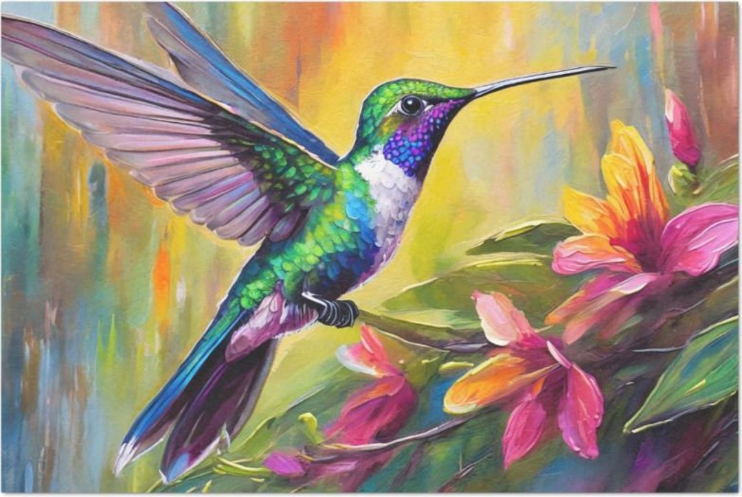 Vibrant Hummingbird Large Decoupage Tissue Paper 20"x30" - Etsy