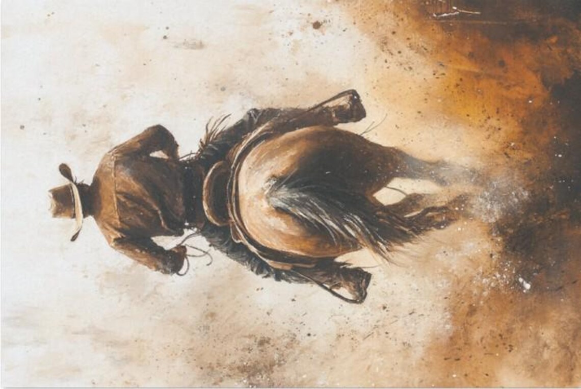 Western Dust & Leather Decoupage Paper (custom Sizes Available) - Etsy