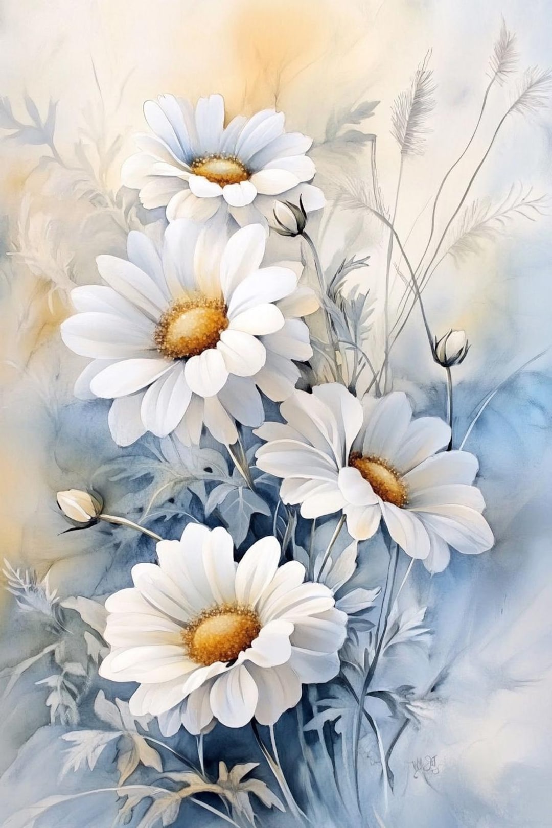 A Whisper of Daisies Large Decoupage Paper (size Customizable) - Etsy