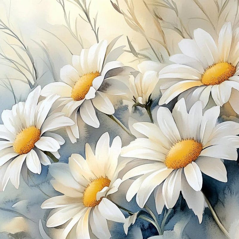 Daisy Decoupage Large - Etsy