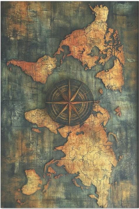 Aged Atlas Decoupage Paper (custom Sizes Available) - Etsy