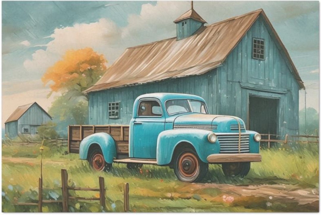 A Day in the Farm Life Large Decoupage Tissue Paper 20"x30" - Etsy