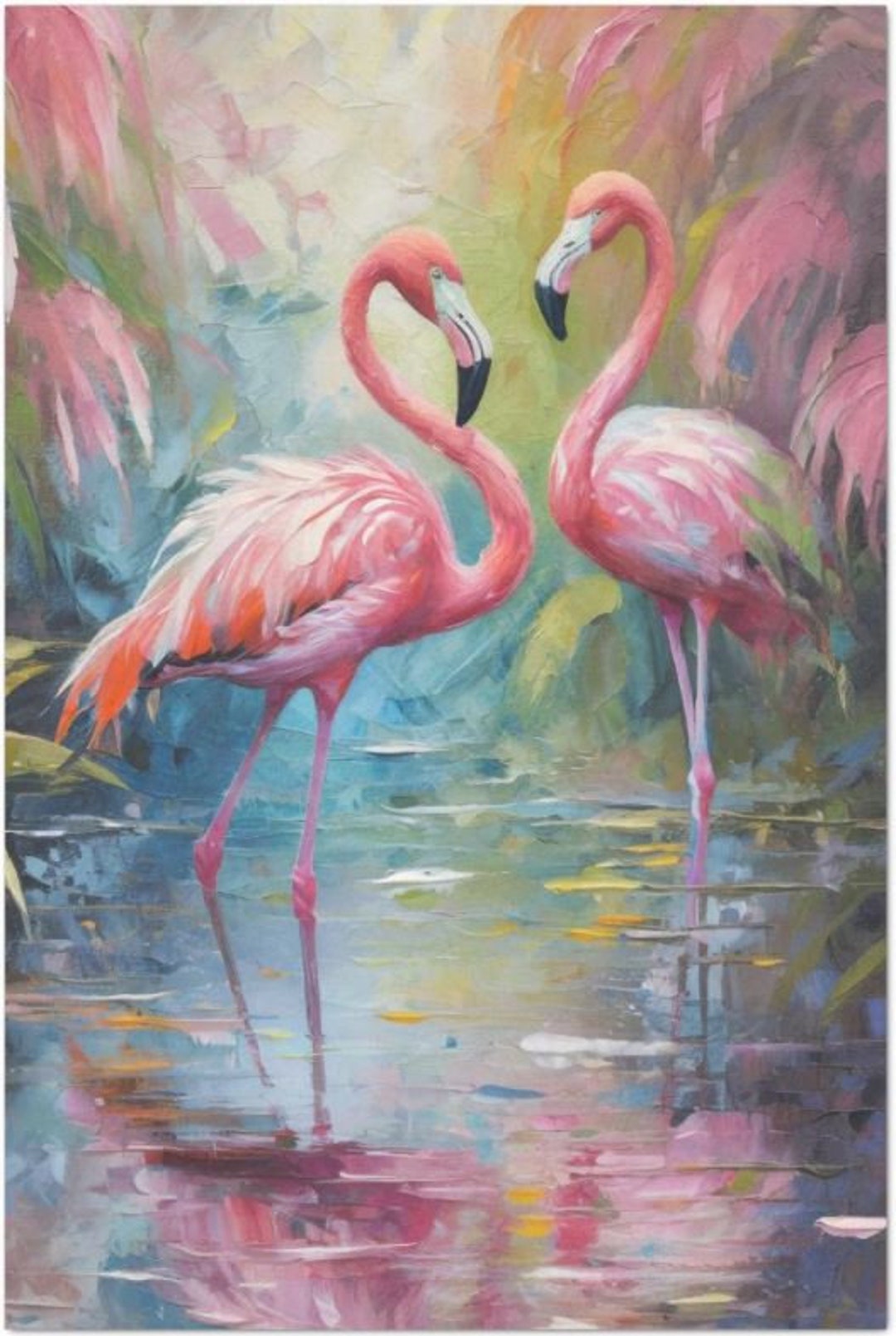 Fancy Flamingos Decoupage Paper (custom Sizes Available) - Etsy
