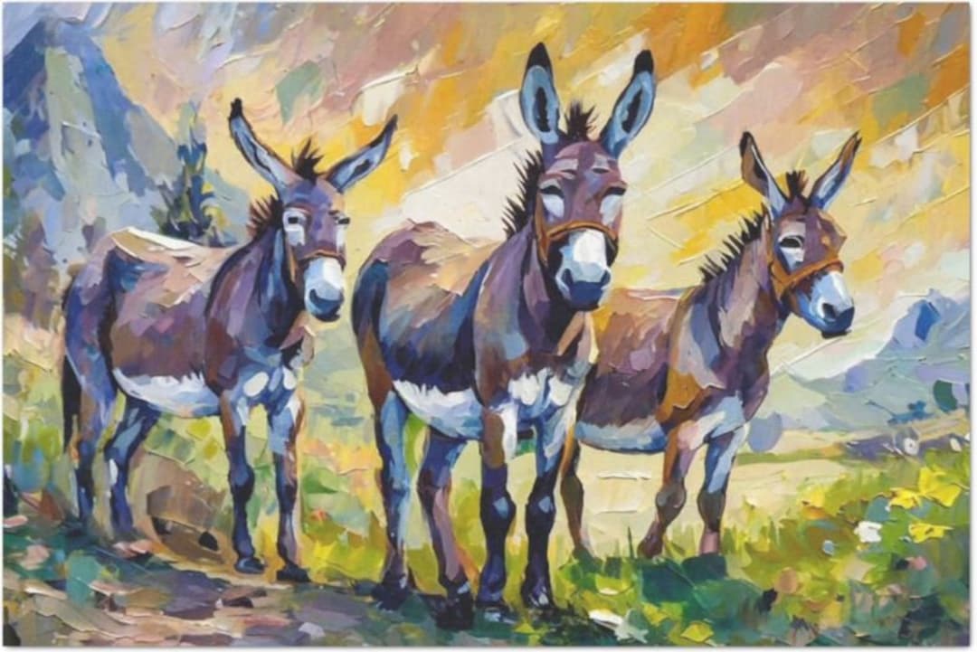 Darling Donkeys Large Decoupage Tissue Paper 20"x30" - Etsy