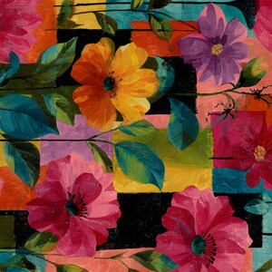 Abstract Bloomscape Decoupage Paper (custom Sizes Available) - Etsy