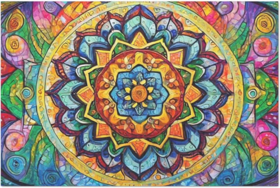 Kaleidoscope of Colors Large Decoupage Tissue Paper (custom Sizes ...