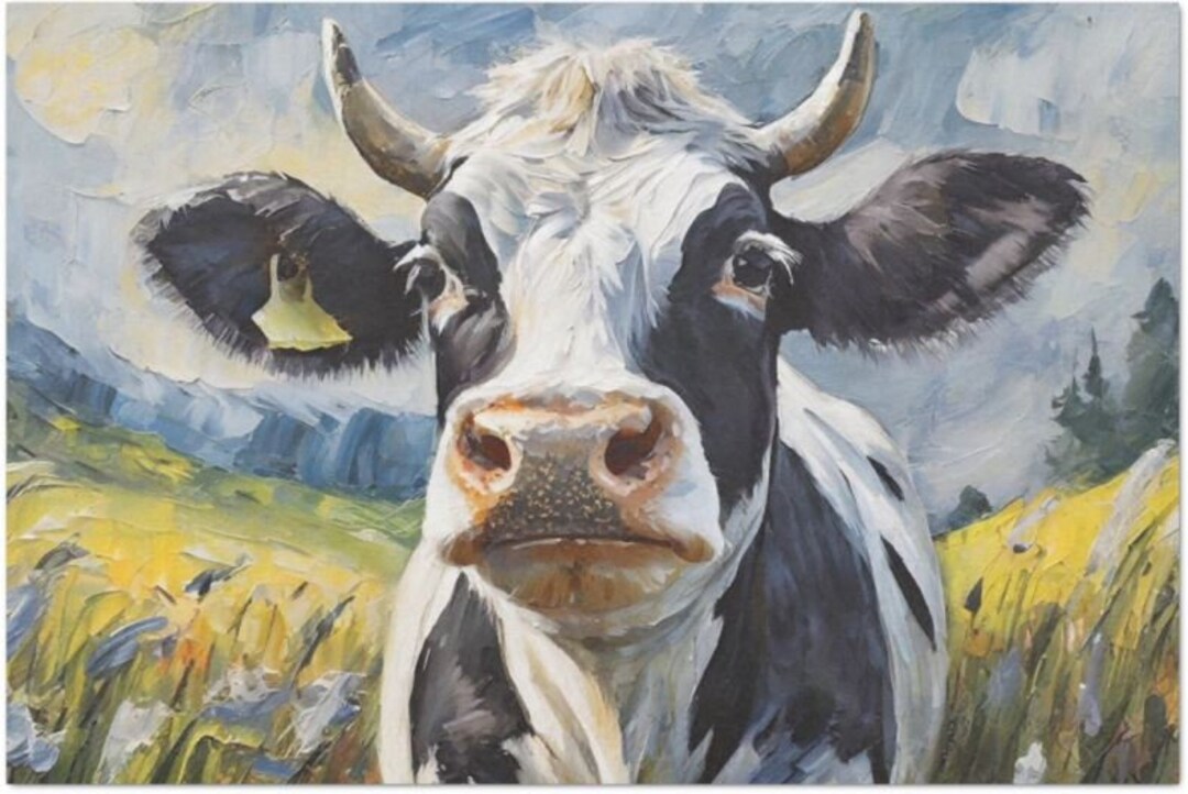 Darling Dairy Cow Large Decoupage Tissue Paper 20"x30" - Etsy