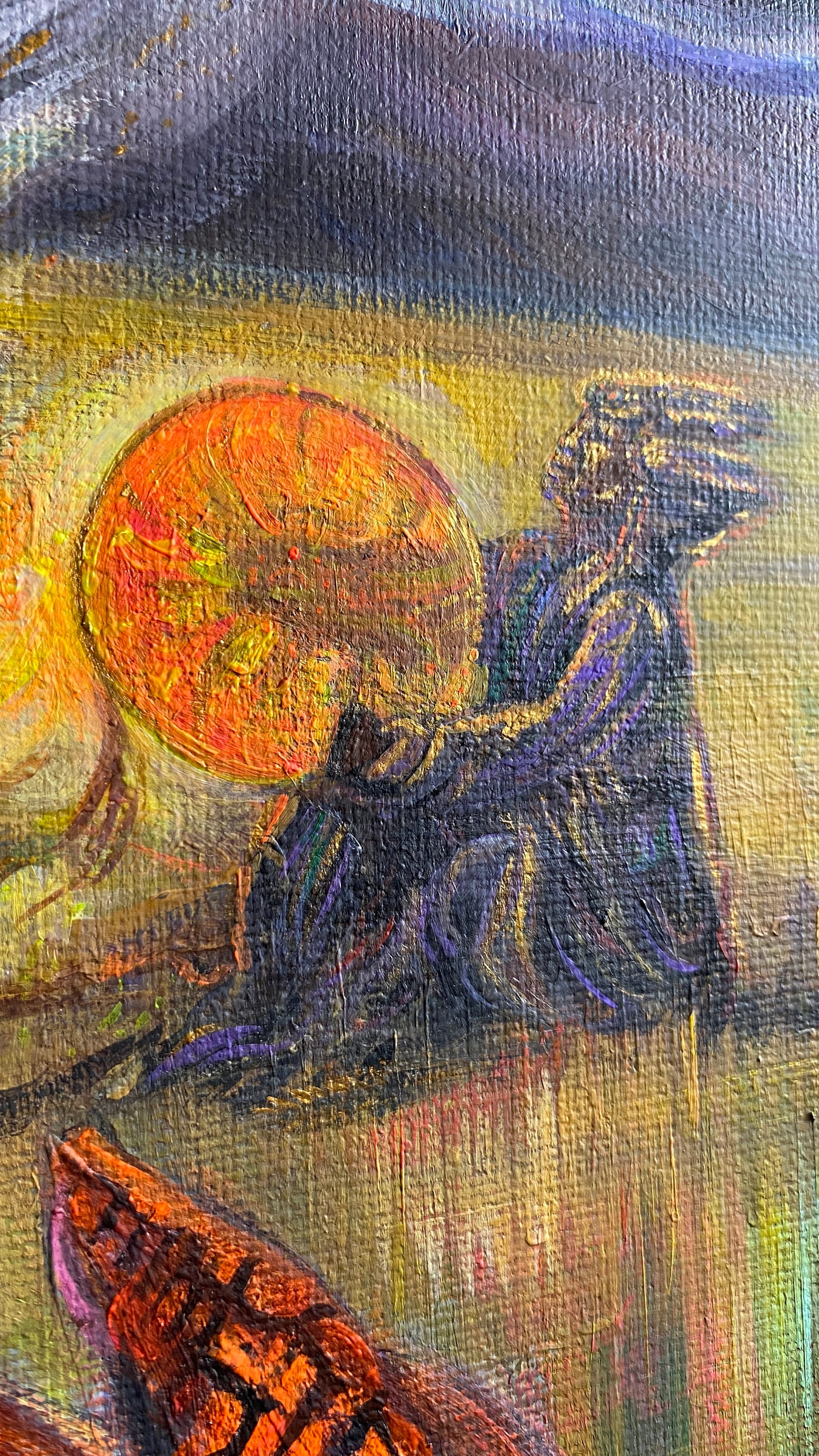 Big Shaman Painting, Shaman's Spirit Art, Shamanic Spiritual Wall Art ...