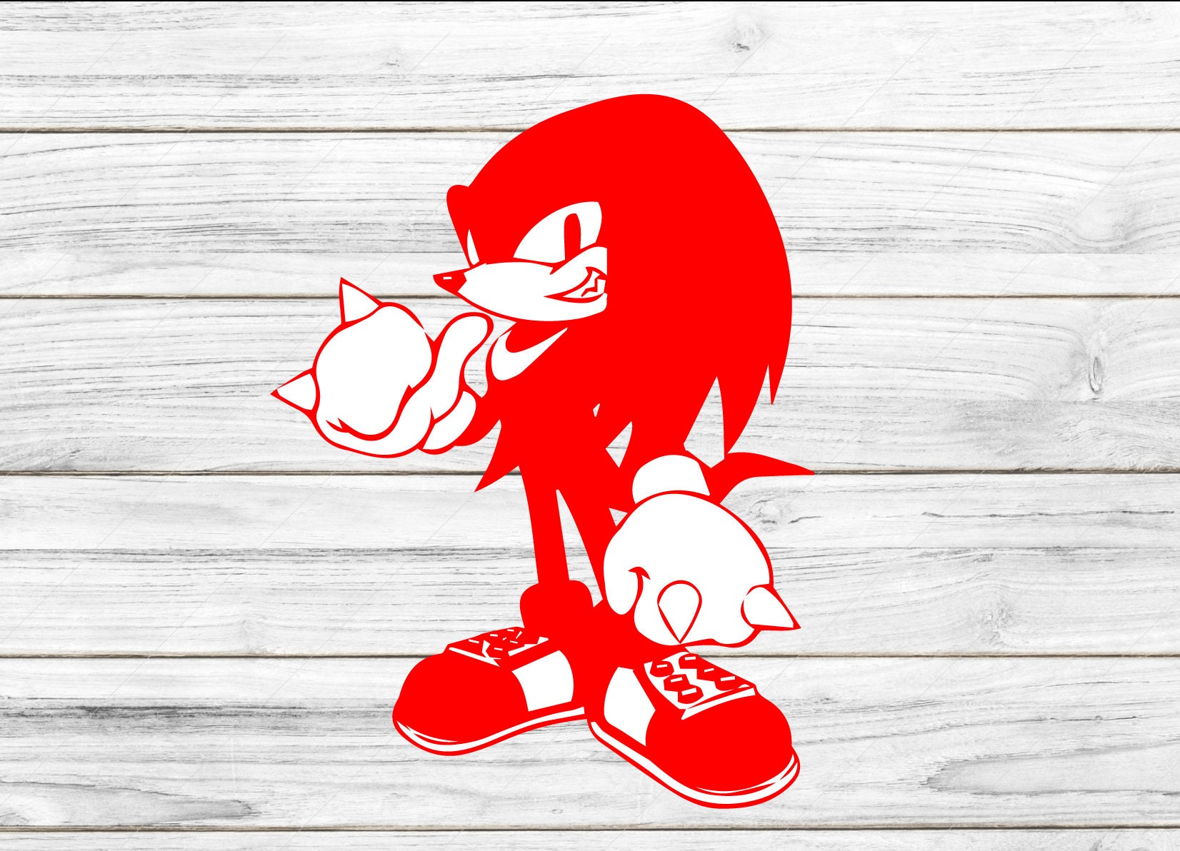 Knuckles Standing SVG Knuckles SVG File Print on Demand - Etsy Canada