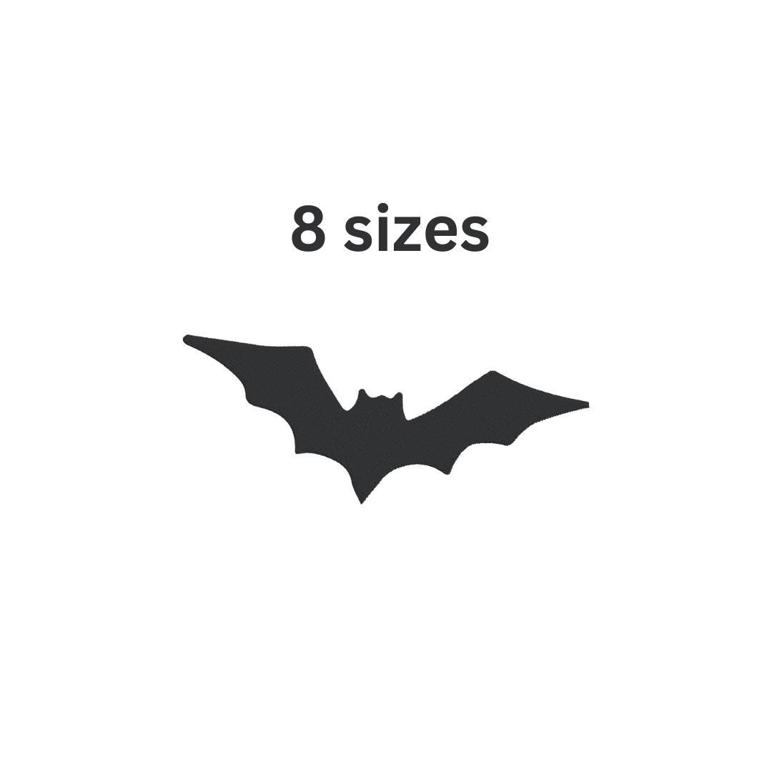 Bat Silhouette Embroidery Design, Mini Size Embroidery Design, Instant ...