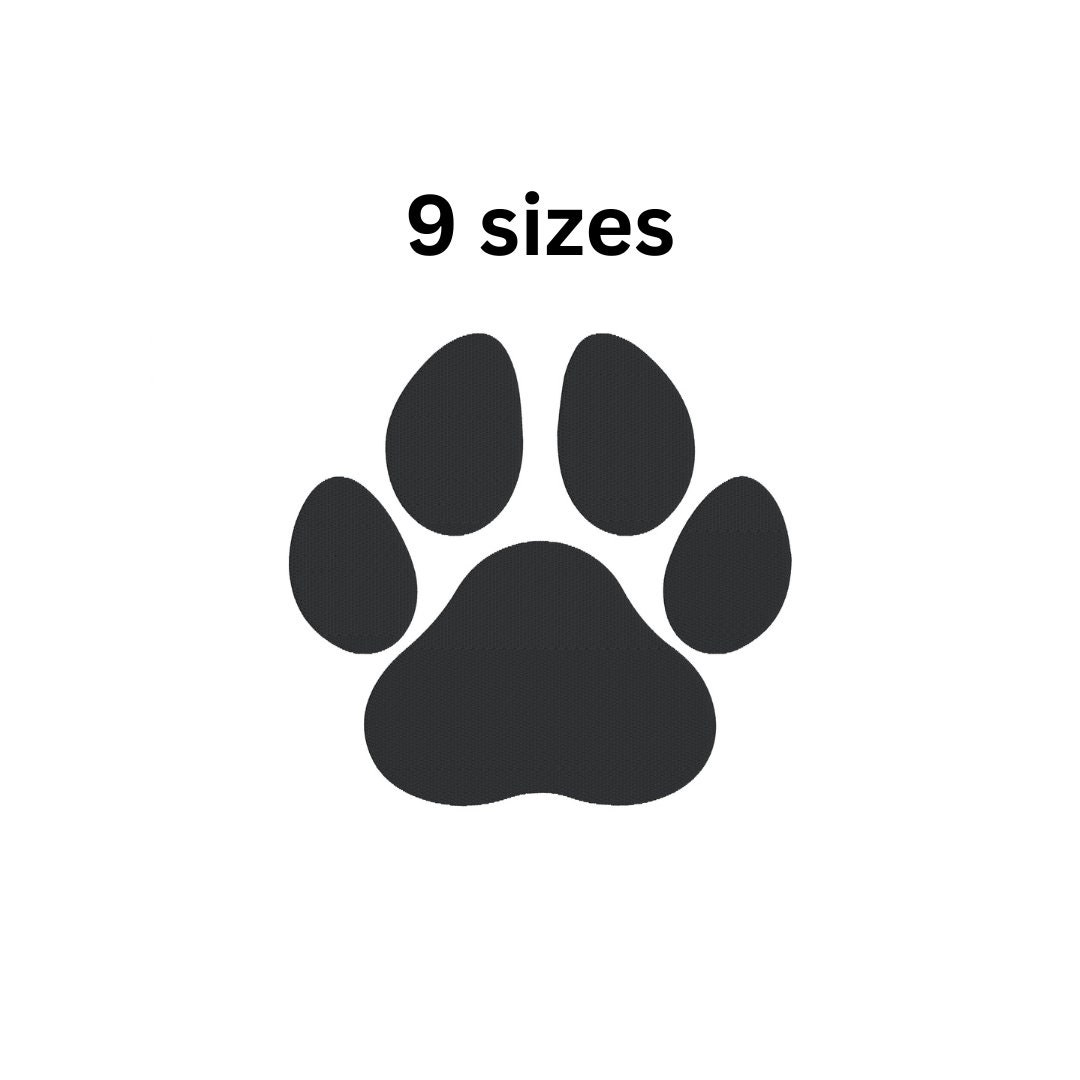 Simple Dog Paw Embroidery Design, Mini Size Embroidery Design, Instant ...