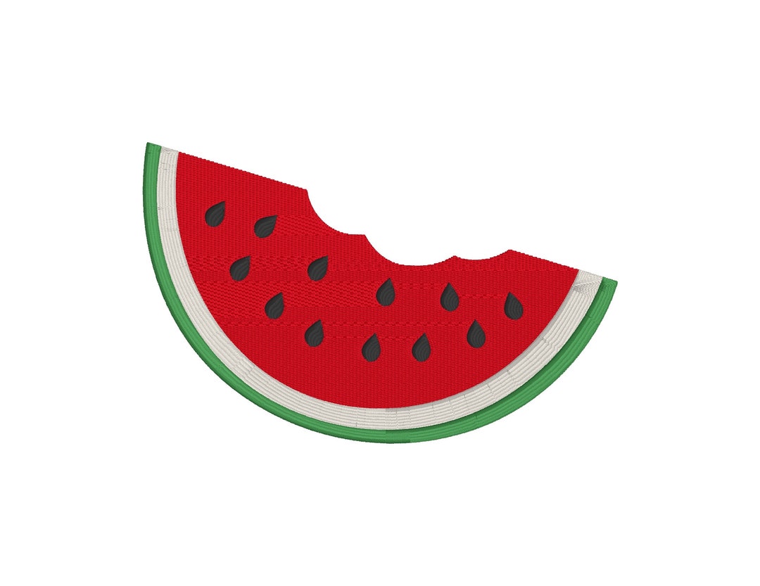 Watermelon Slice Embroidery Design, Fruits Embroidery Design, Instant ...