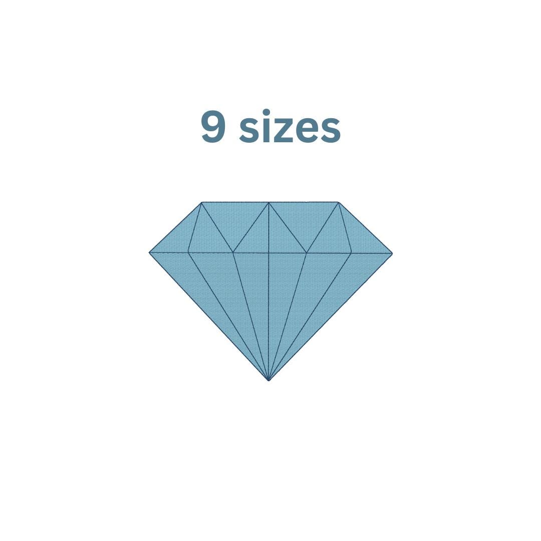 Diamond Embroidery Design. Diamond Machine Embroidery. Diamond Filled ...