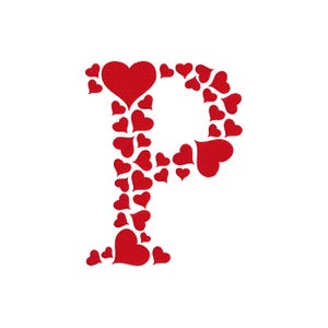 Heart Alphabet Embroidery Design, Valentine Font Machine Embroidery ...