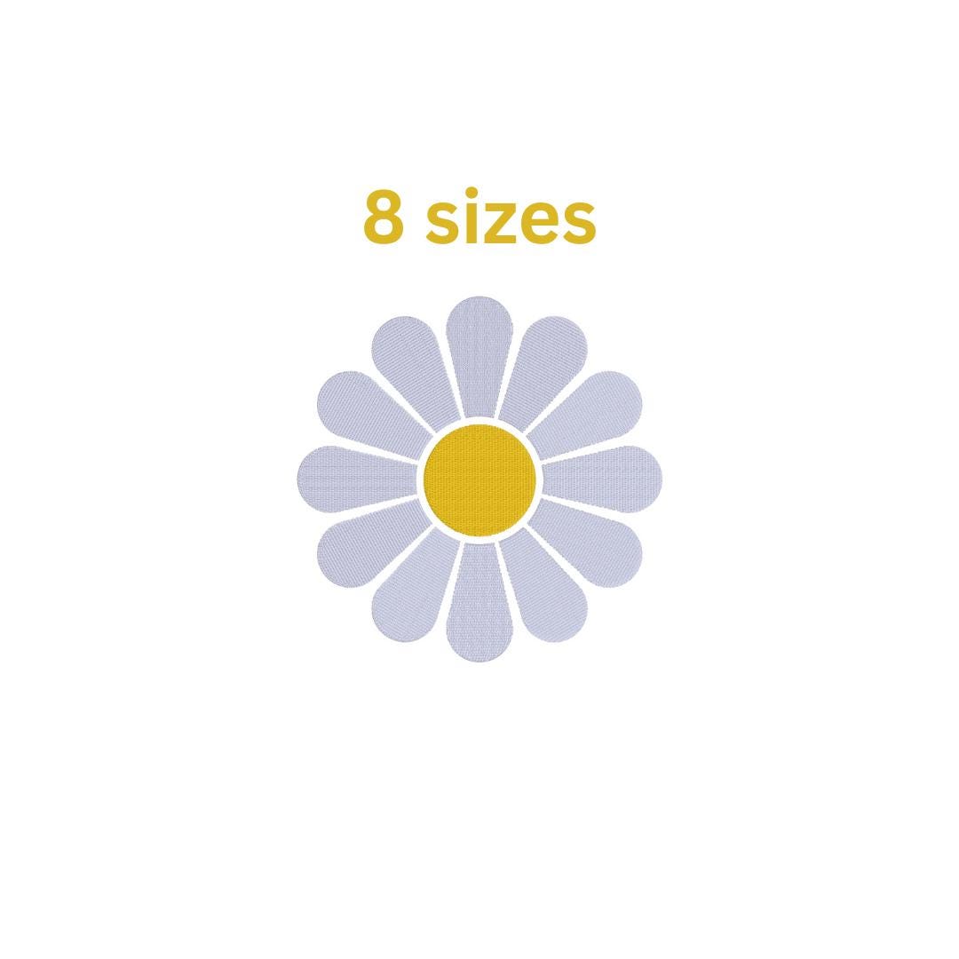 Daisy Embroidery Design, Simple Daisy Machine Embroidery, Flower ...