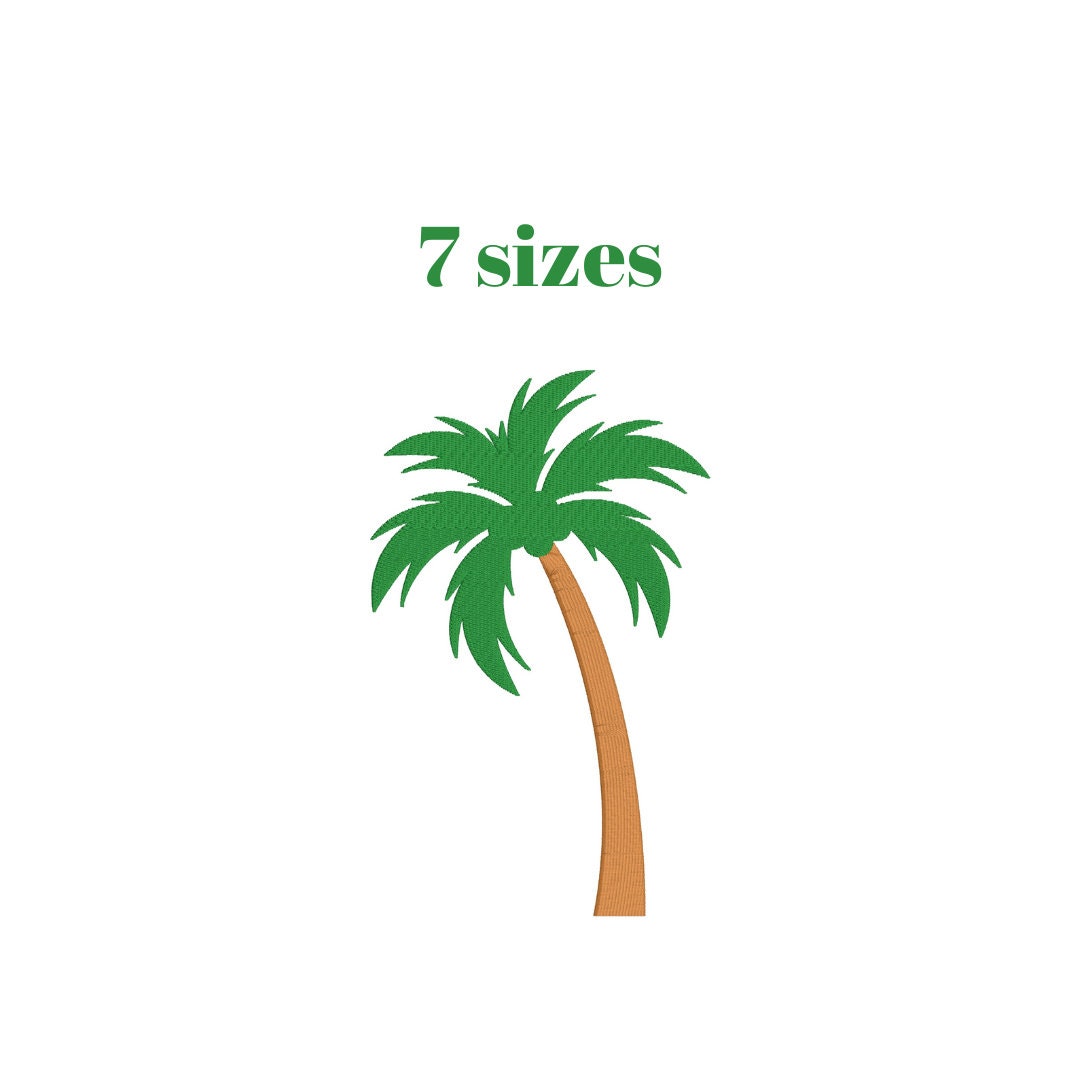 Palm Tree Embroidery Design, Children Machine Embroidery Design ...
