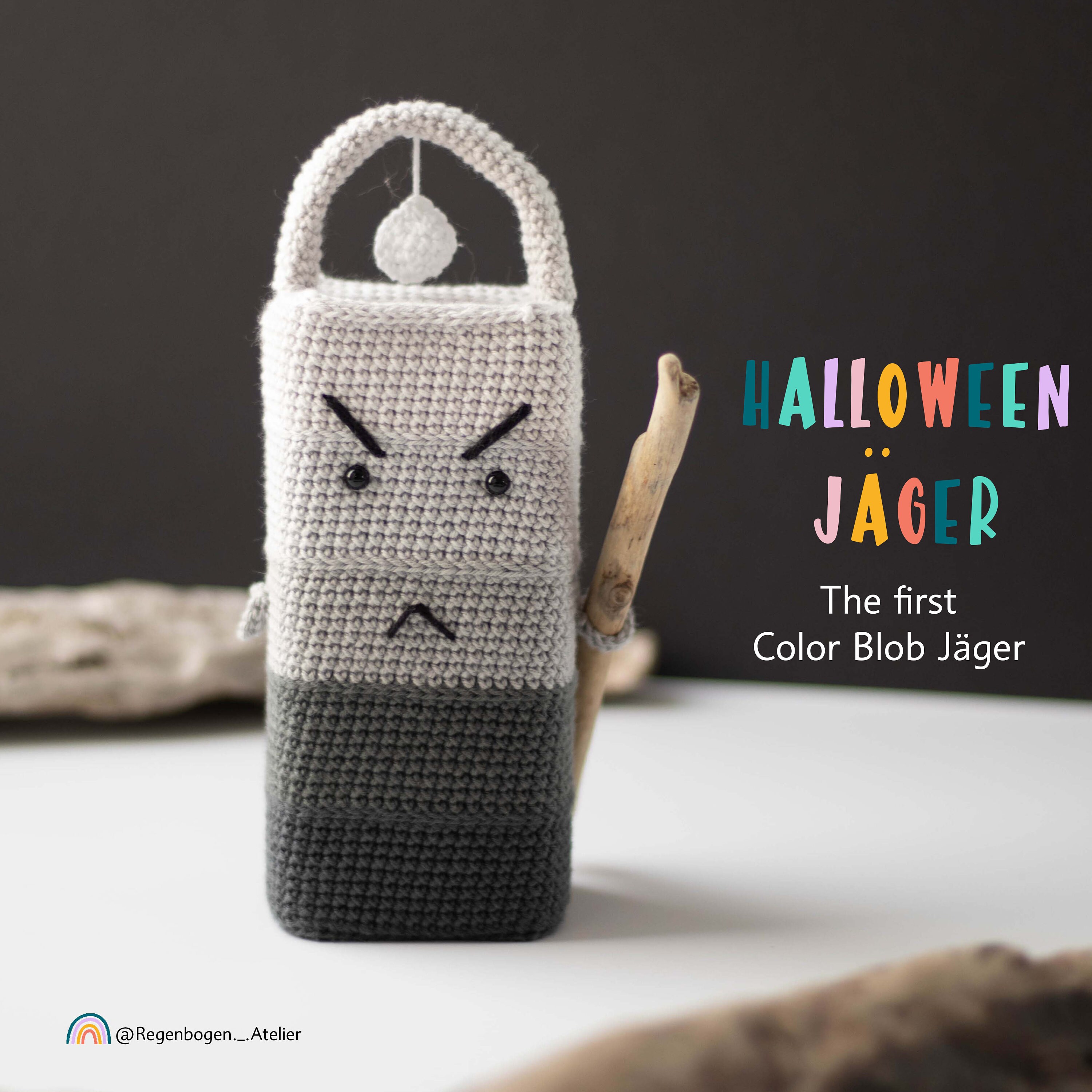 Crochet Pattern Halloween Hunter the First Color Blob Hunter PDF Plus ...