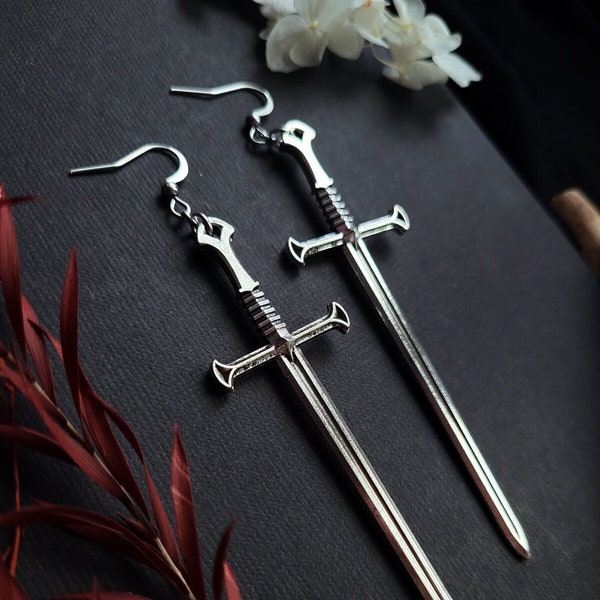 Sword Earrings - Etsy