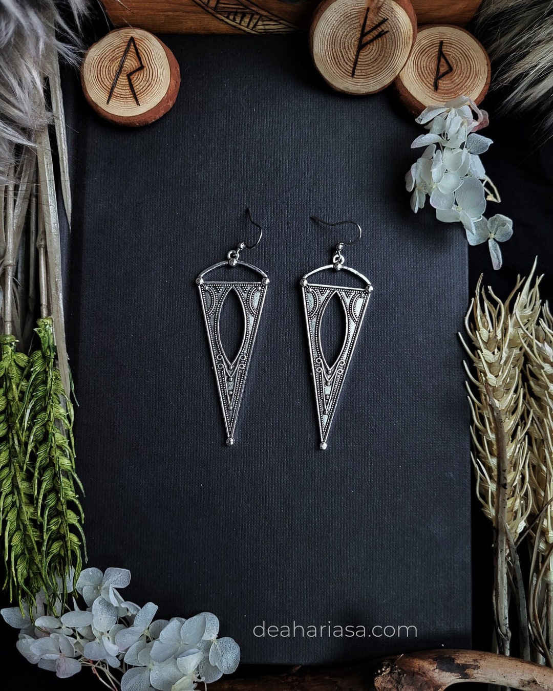 Valkyrie Viking Earrings Jewelry Wicca Pagan Fantasy Vikings Lagertha ...