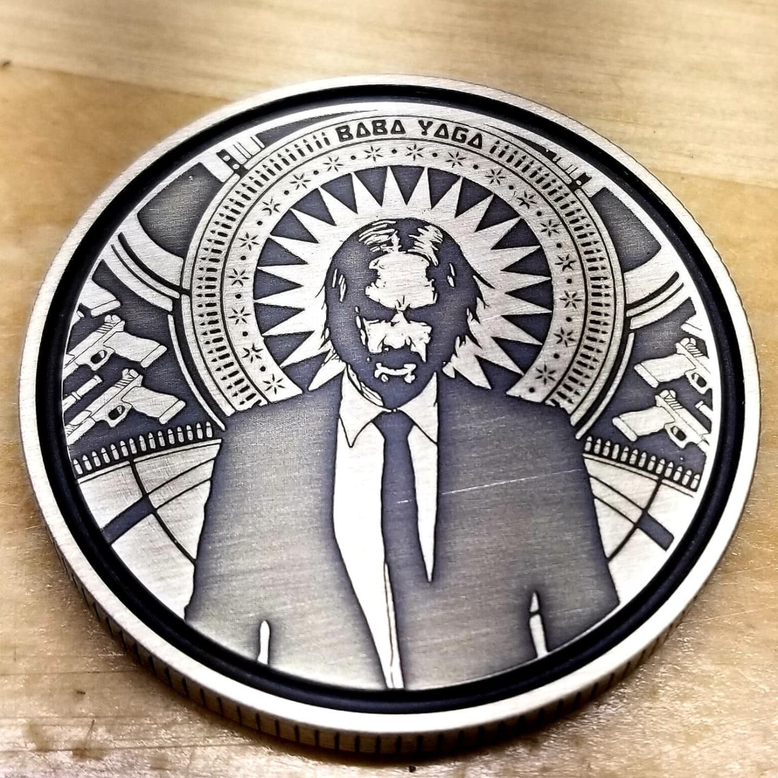 John Wick Coin .svg .ai - Etsy