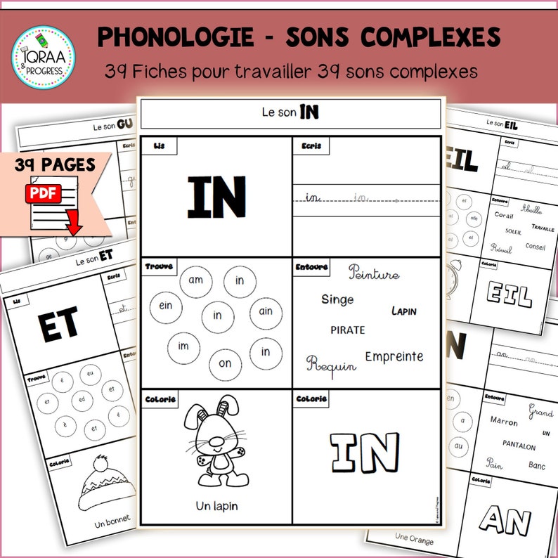 Worksheets for Working on 39 Complex Sounds - 39 Worksheets - Etsy